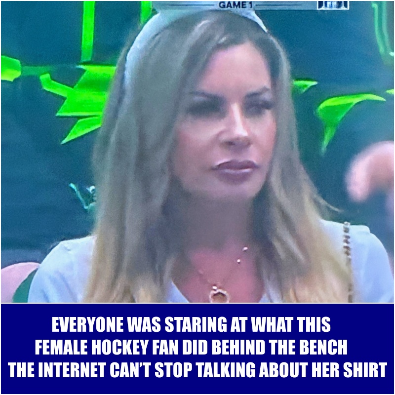EVERYONE Was Staring at What This Female Hockey Fan Did Behind the ...