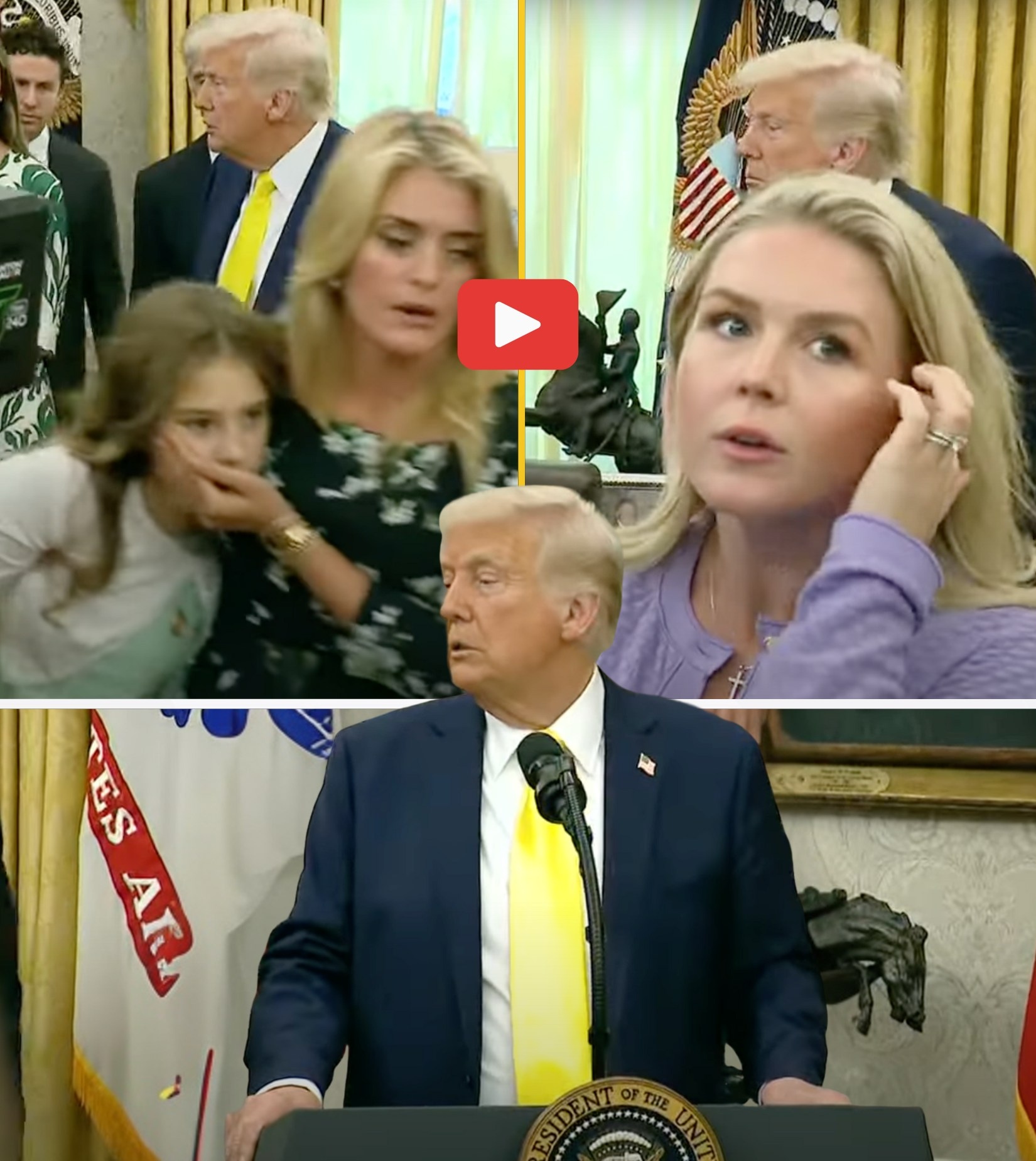 JUSST IN ‘EVERYBODY GET OUT’ Presi:dent Tr:ump cuts White House speech ...