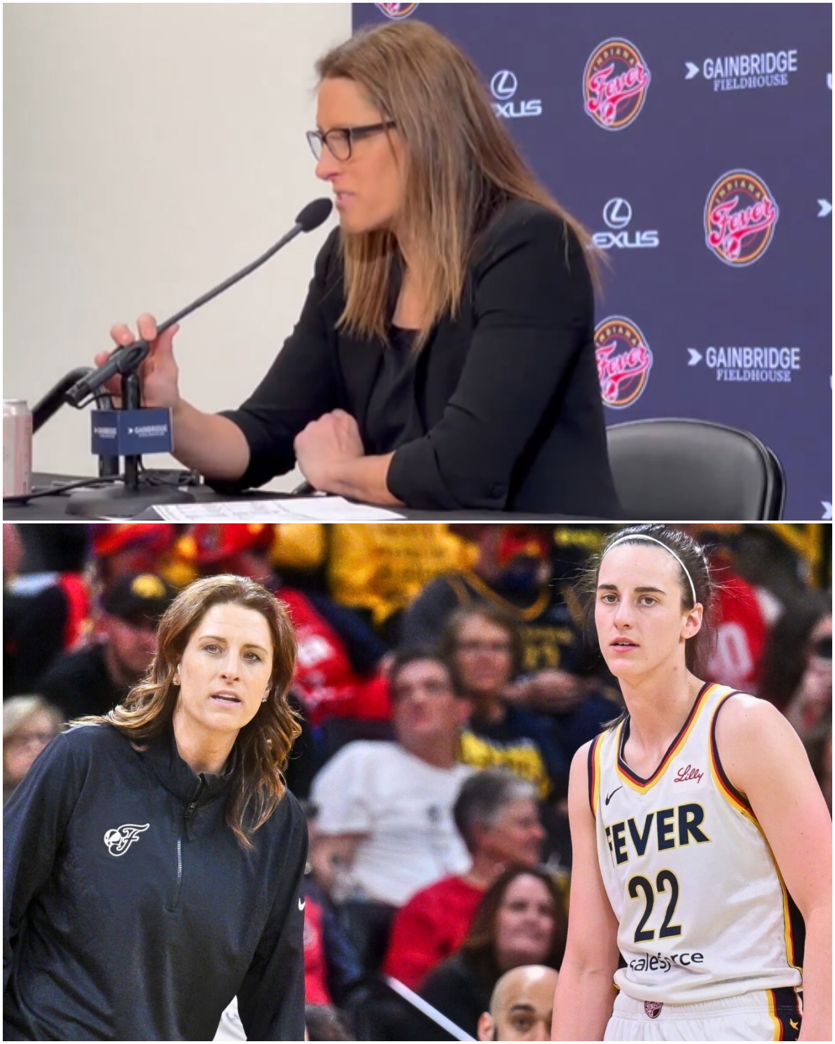 VIDEO: Fever Coach Stephanie White RIPS Refs After Brutal No-Call On Caitlin Clark - News