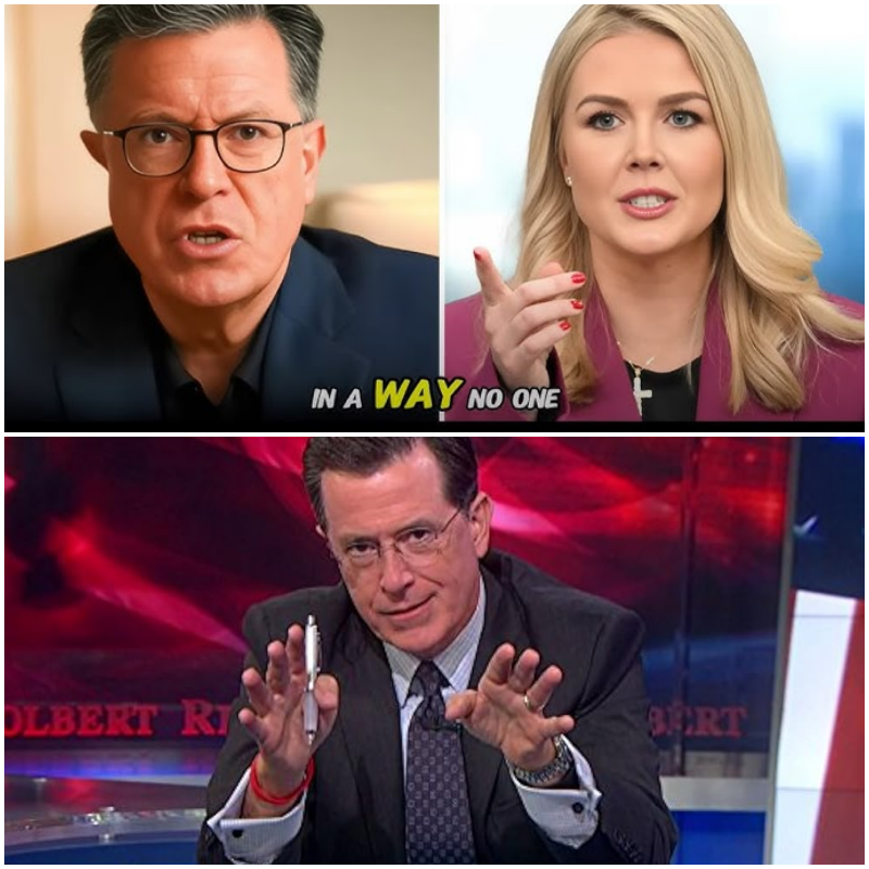 "SHOCKING: Karoline Leavitt Hijacks Colbert’s Show—Producers Forced to Cut Segment Mid-Taping ...