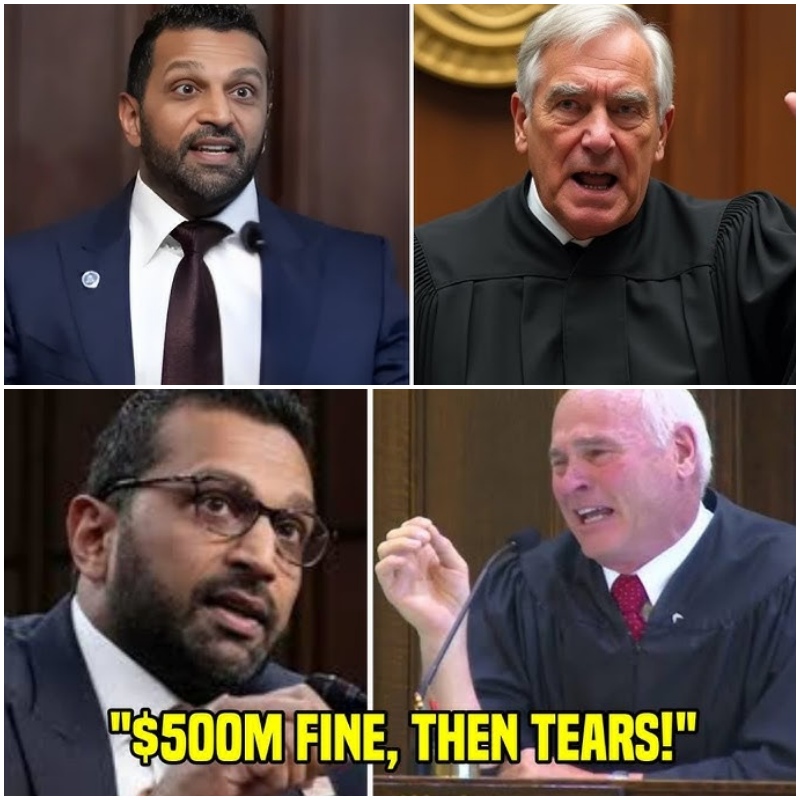Judge Fines Kash Patel $500 Million — Then Burst Into Tears After Her ...