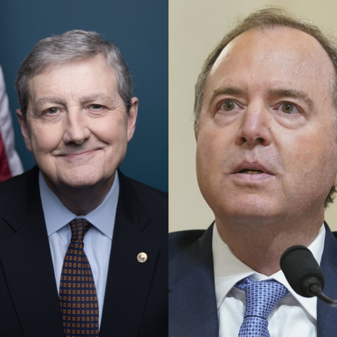 EXCLUSIVE John Kennedy Called 'a Thug' by Adam Schiff – Seconds Later ...