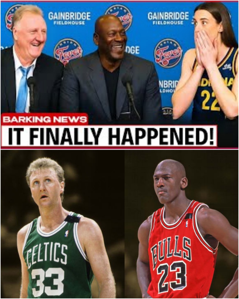 1 MIN AGO: Caitlin Clark, Michael Jordan & Larry Bird Just Made A SH0CKING Joint Announcement ...