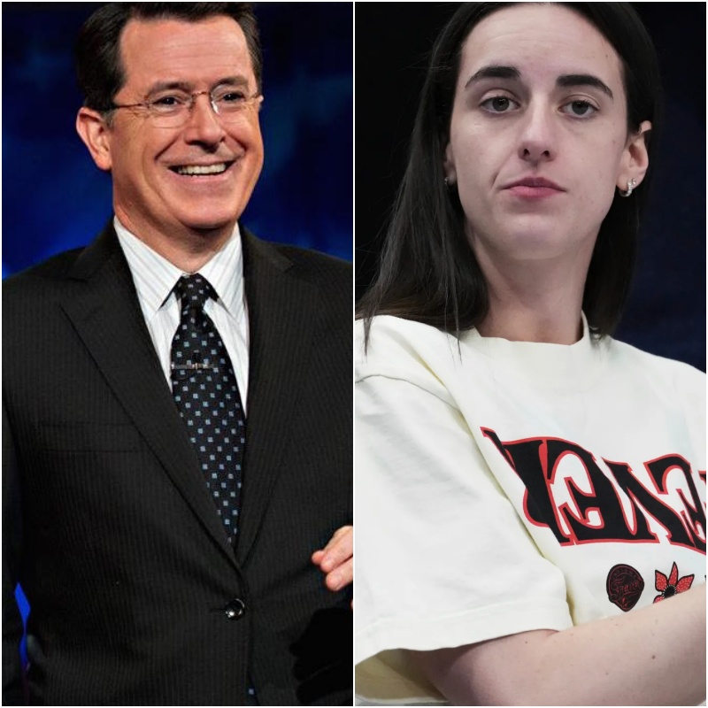 Stephen Colbert Goes Live TV Famous for Harming Caitlin Clark — Crowds ...