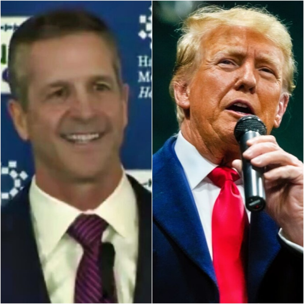 John Harbaugh Responds To Donald Tr::ump’s Comments About Him At New ...